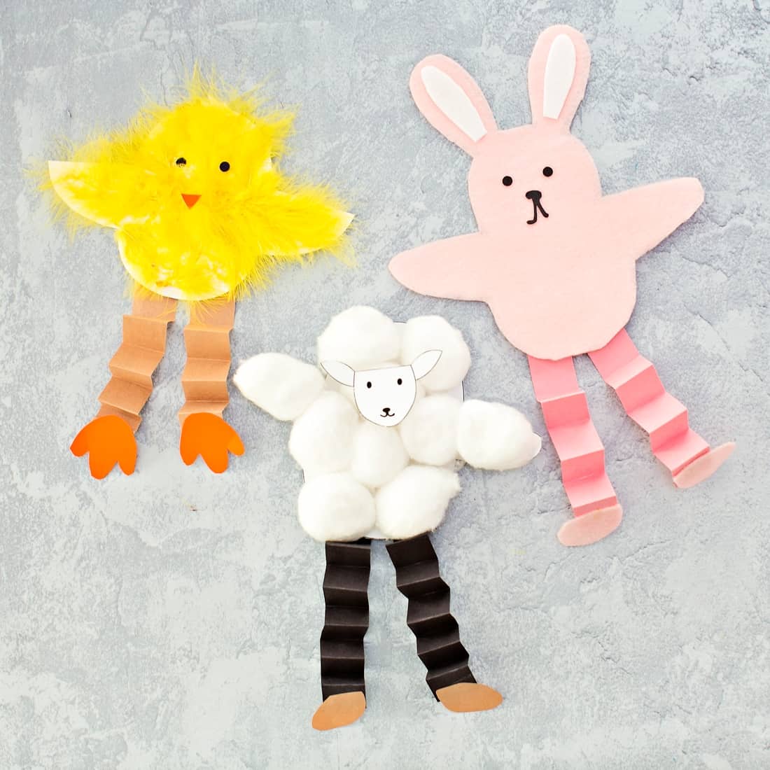 EASTER BUNNY CHICK AND SHEEP CRAFT - hello, Wonderful