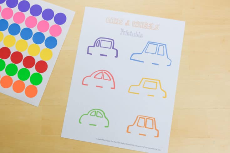 CARS AND WHEELS LEARNING PRINTABLE - hello, Wonderful