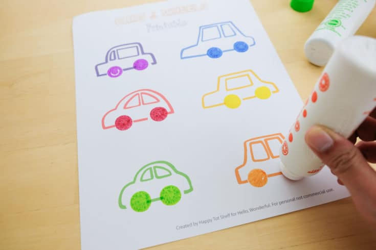 CARS AND WHEELS LEARNING PRINTABLE - hello, Wonderful