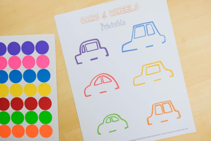 CARS AND WHEELS LEARNING PRINTABLE - hello, Wonderful