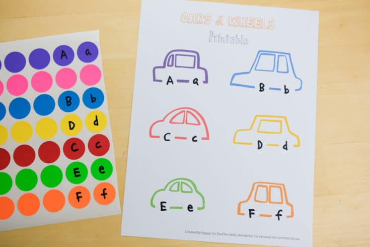CARS AND WHEELS LEARNING PRINTABLE - hello, Wonderful