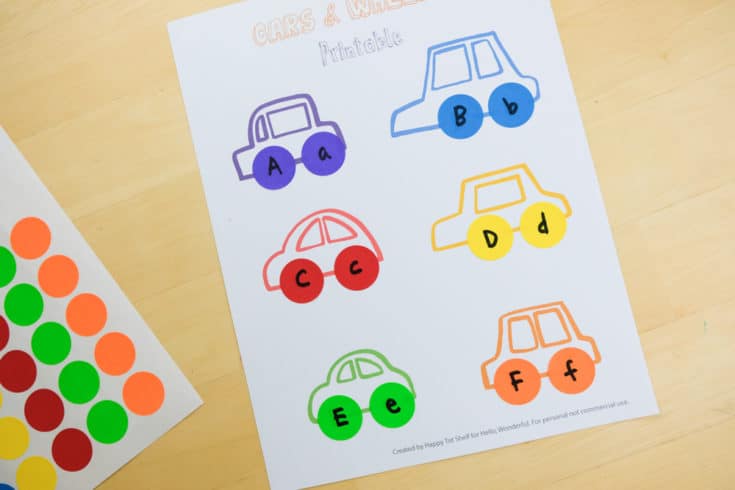 CARS AND WHEELS LEARNING PRINTABLE - hello, Wonderful