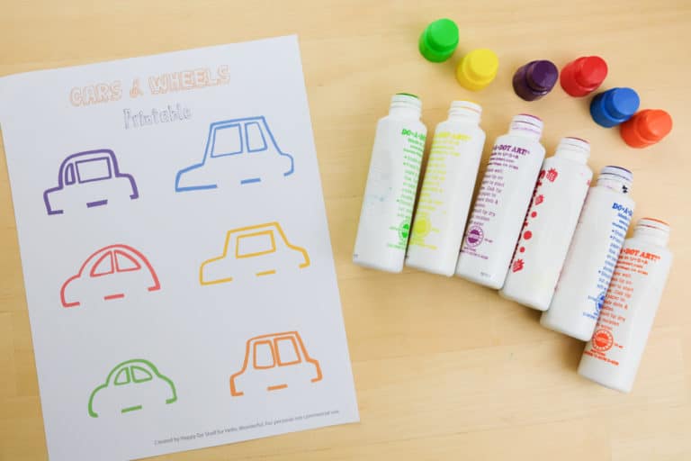 CARS AND WHEELS LEARNING PRINTABLE - hello, Wonderful