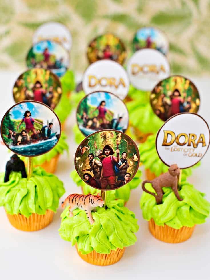 DORA AND THE LOST CITY OF GOLD JUNGLE CUPCAKES - hello, Wonderful