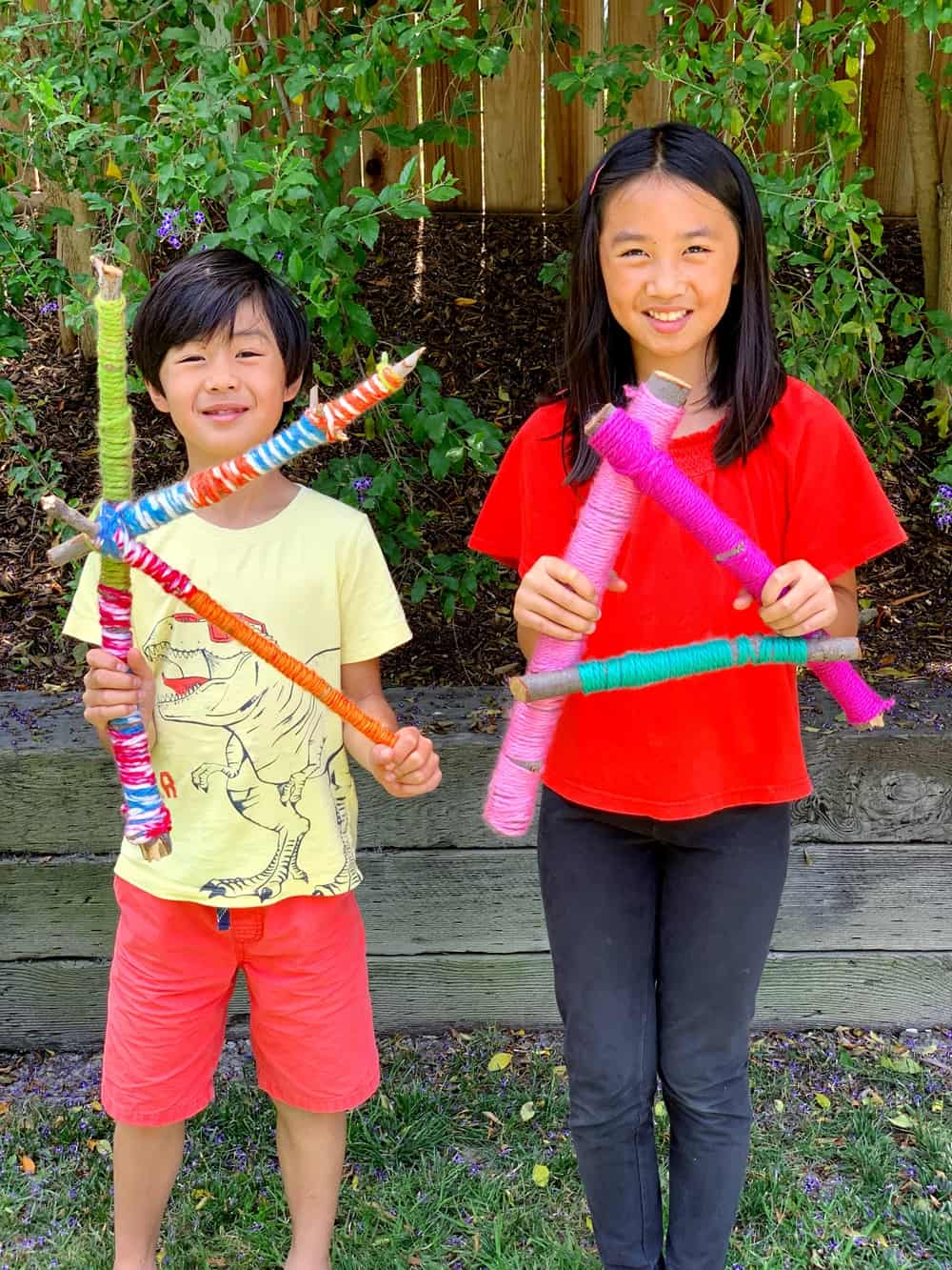 GIANT YARN WRAPPED STICK LETTERS NATURE CRAFT - hello, Wonderful