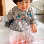 BLOWING BUBBLES SENSORY PLAY FOR BABIES AND TODDLERS - hello, Wonderful