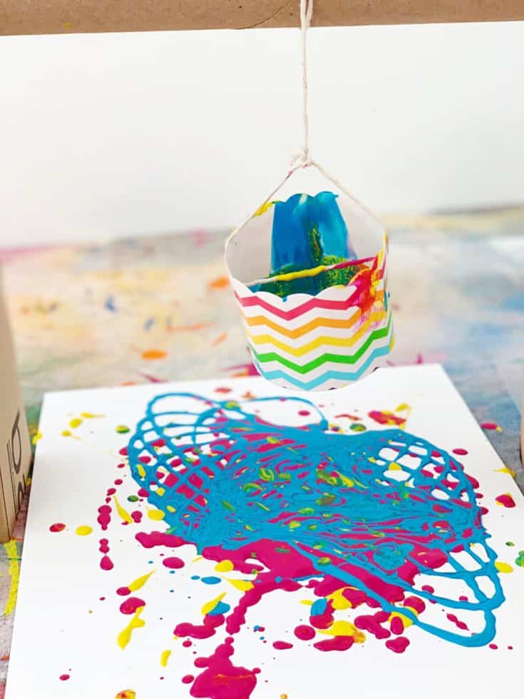HOW TO MAKE PENDULUM PAINTING WITH KIDS - hello, Wonderful
