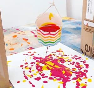 HOW TO MAKE PENDULUM PAINTING WITH KIDS - hello, Wonderful
