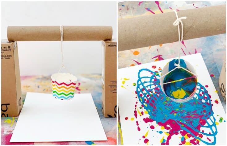 HOW TO MAKE PENDULUM PAINTING WITH KIDS - hello, Wonderful
