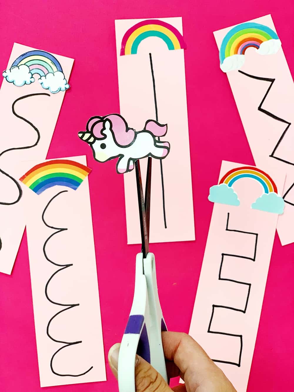 RAINBOW UNICORN CUTTING ACTIVITY FOR KIDS - hello, Wonderful