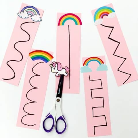 RAINBOW UNICORN CUTTING ACTIVITY FOR KIDS - hello, Wonderful