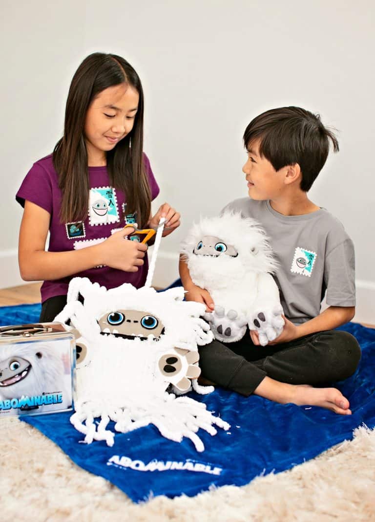 CARDBOARD ABOMINABLE YETI SCISSOR CUTTING ACTIVITY - hello, Wonderful