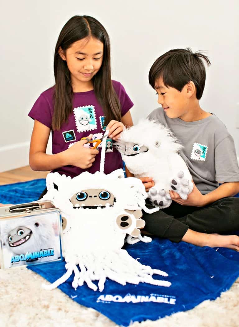 CARDBOARD ABOMINABLE YETI SCISSOR CUTTING ACTIVITY - hello, Wonderful
