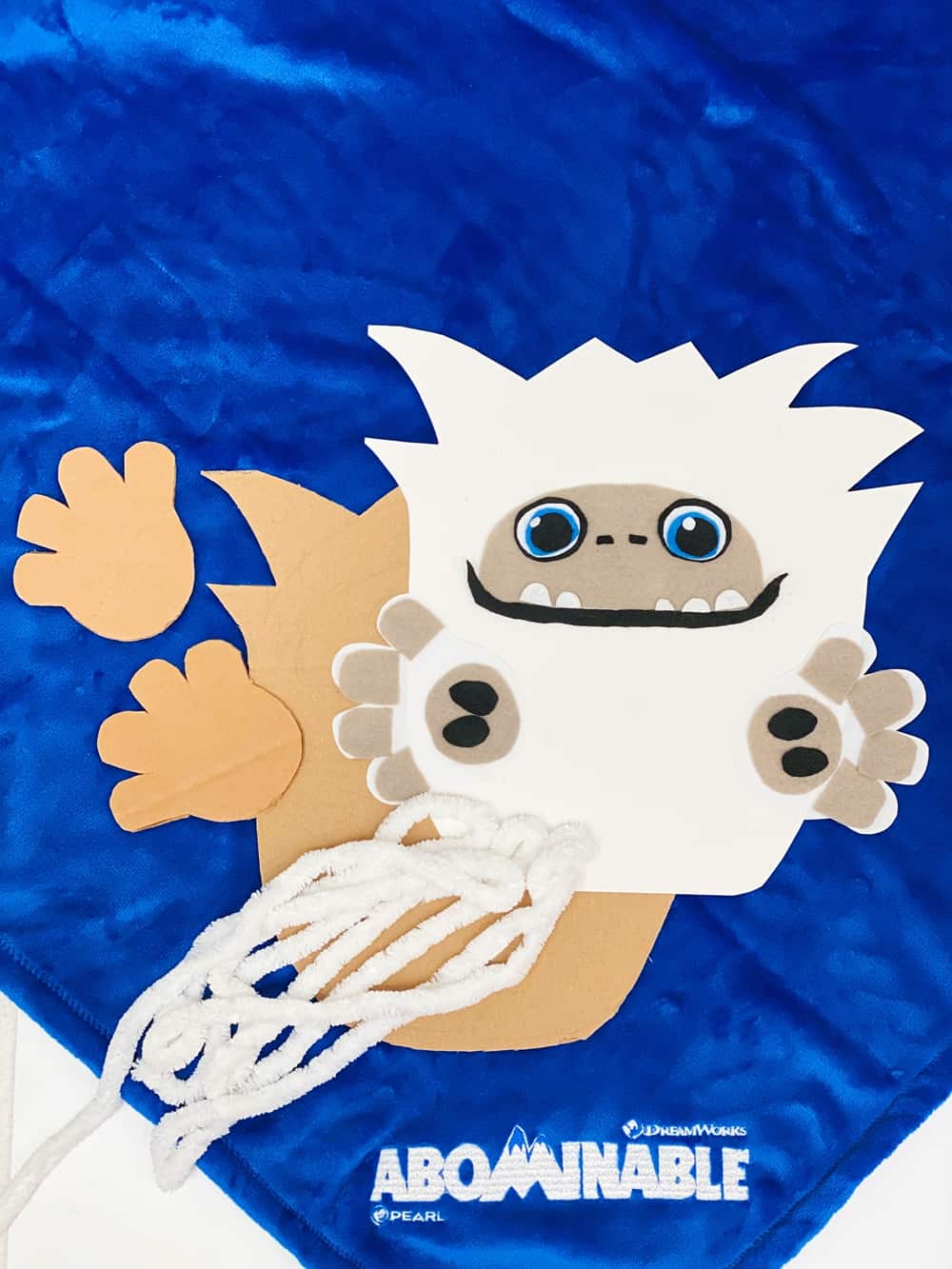 CARDBOARD ABOMINABLE YETI SCISSOR CUTTING ACTIVITY - hello, Wonderful