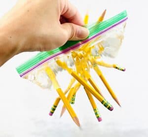 PENCIL IN WATER BAG EXPERIMENT - hello, Wonderful