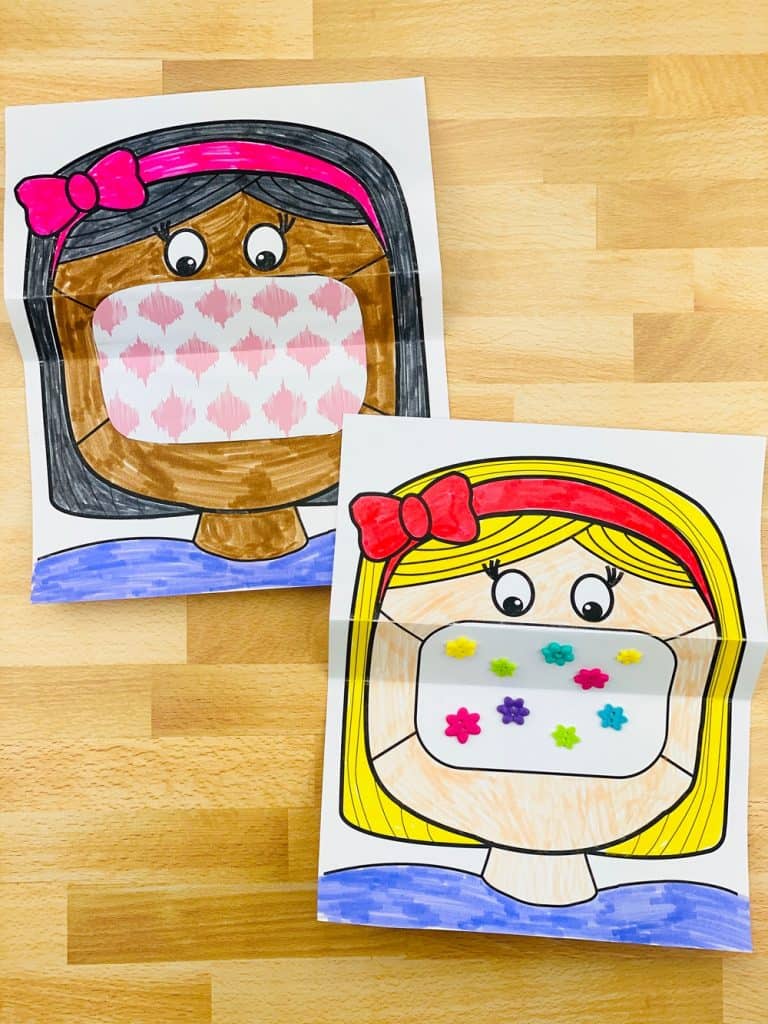 MASK COLORING ART FOR KIDS - hello, Wonderful