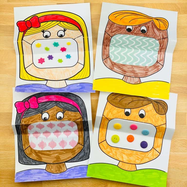 MASK COLORING ART FOR KIDS - hello, Wonderful