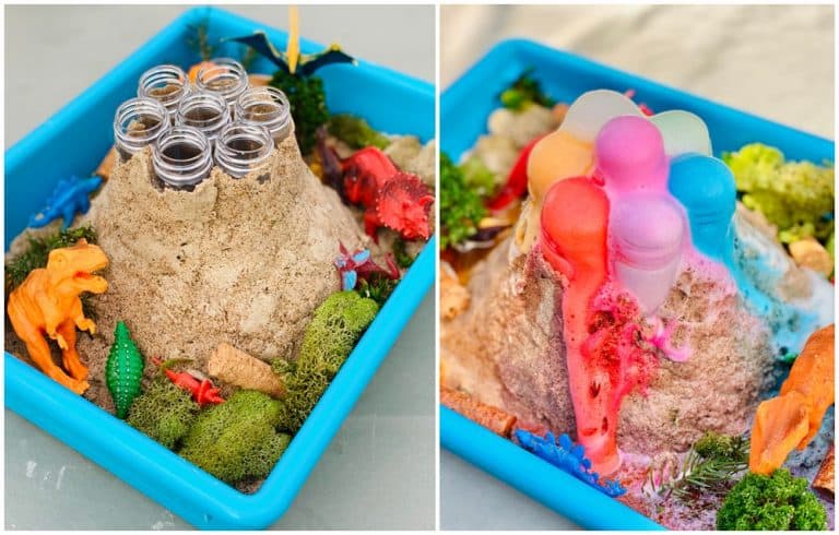 RAINBOW BAKING SODA VOLCANO EXPERIMENT - hello, Wonderful