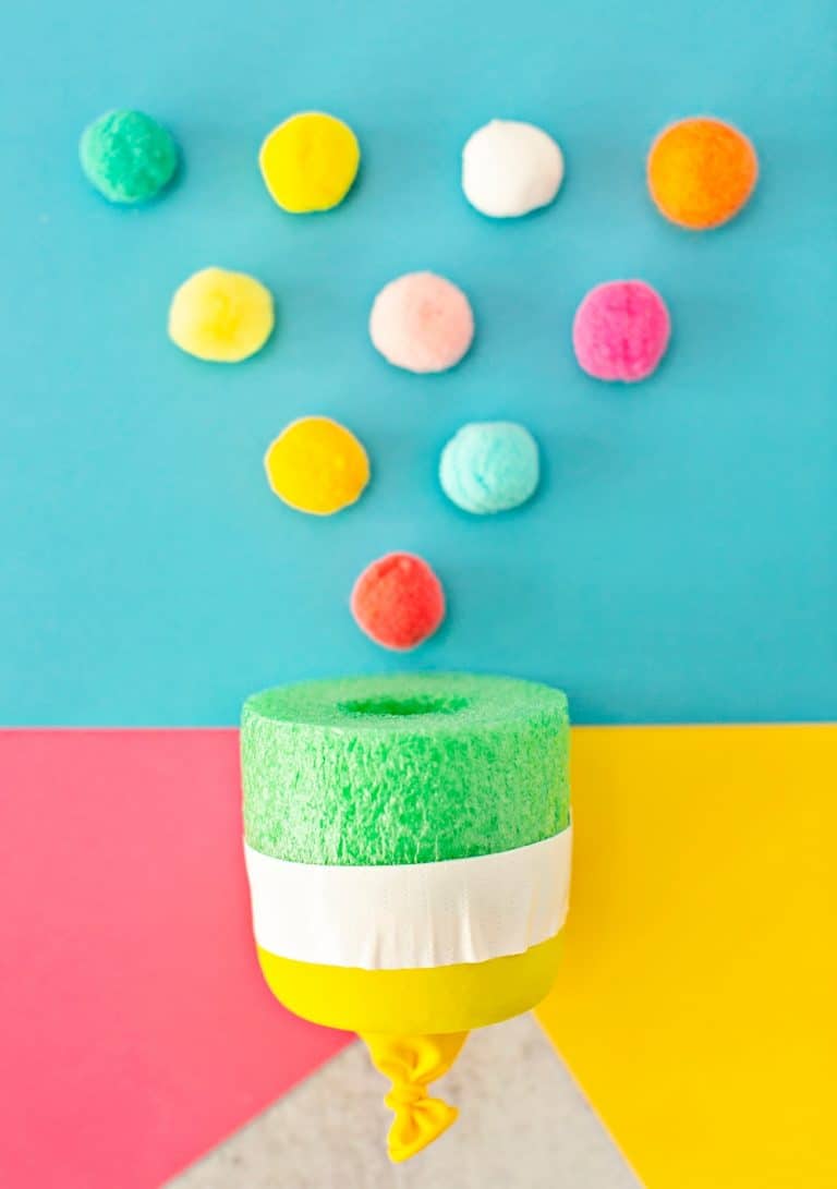 POOL NOODLE POM POM SHOOTER - hello, Wonderful