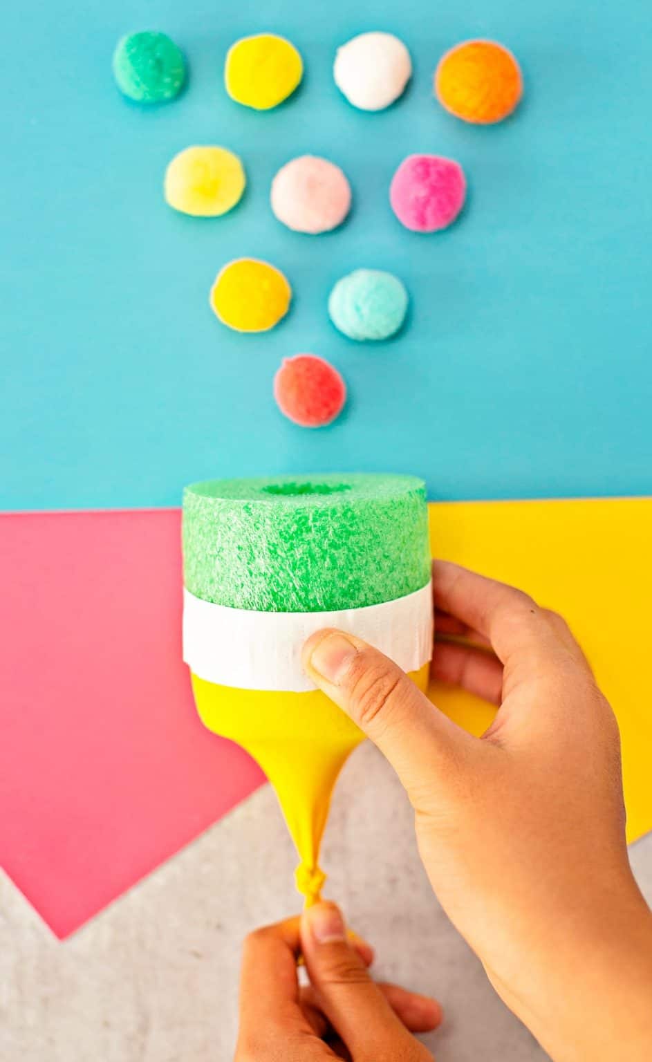 POOL NOODLE POM POM SHOOTER - hello, Wonderful