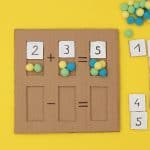 CARDBOARD MATH LEARNING BOARD - hello, Wonderful