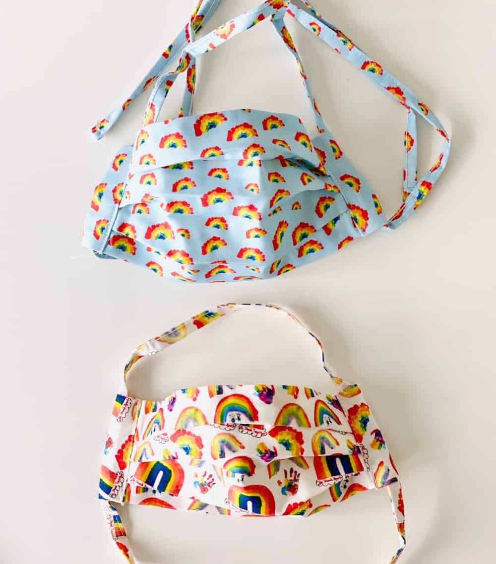 RAINBOW FACE MASKS FOR KIDS - hello, Wonderful