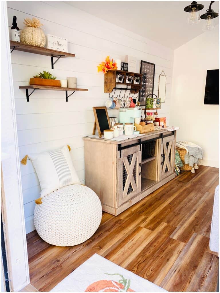 Coffee Bar She Shed - One of the Best She Shed Designs