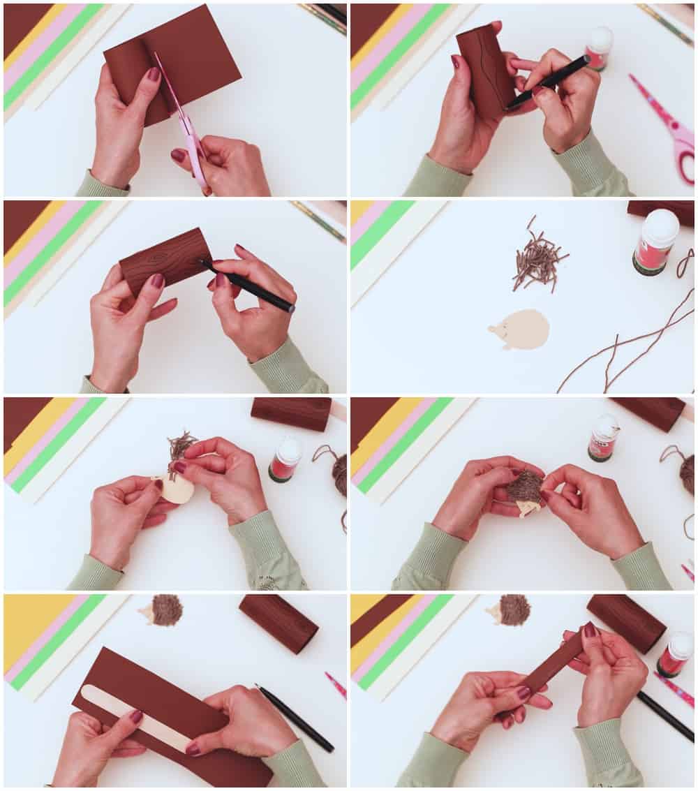 PAPER HEDGEHOG CRAFT - hello, Wonderful