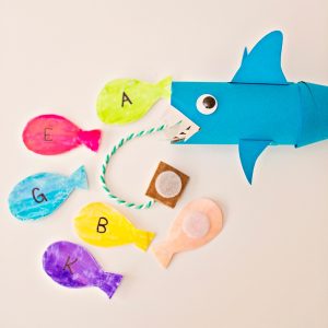 Paper Tube Learning Shark Craft