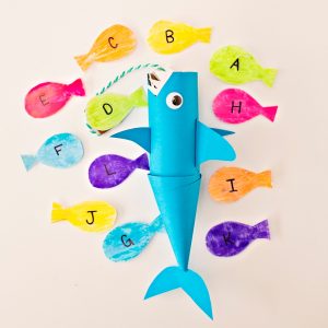 Paper Tube Learning Shark Craft