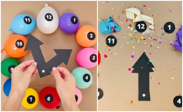 New Year Balloon Clock - Best New Year's Eve Countdown Idea for Kids