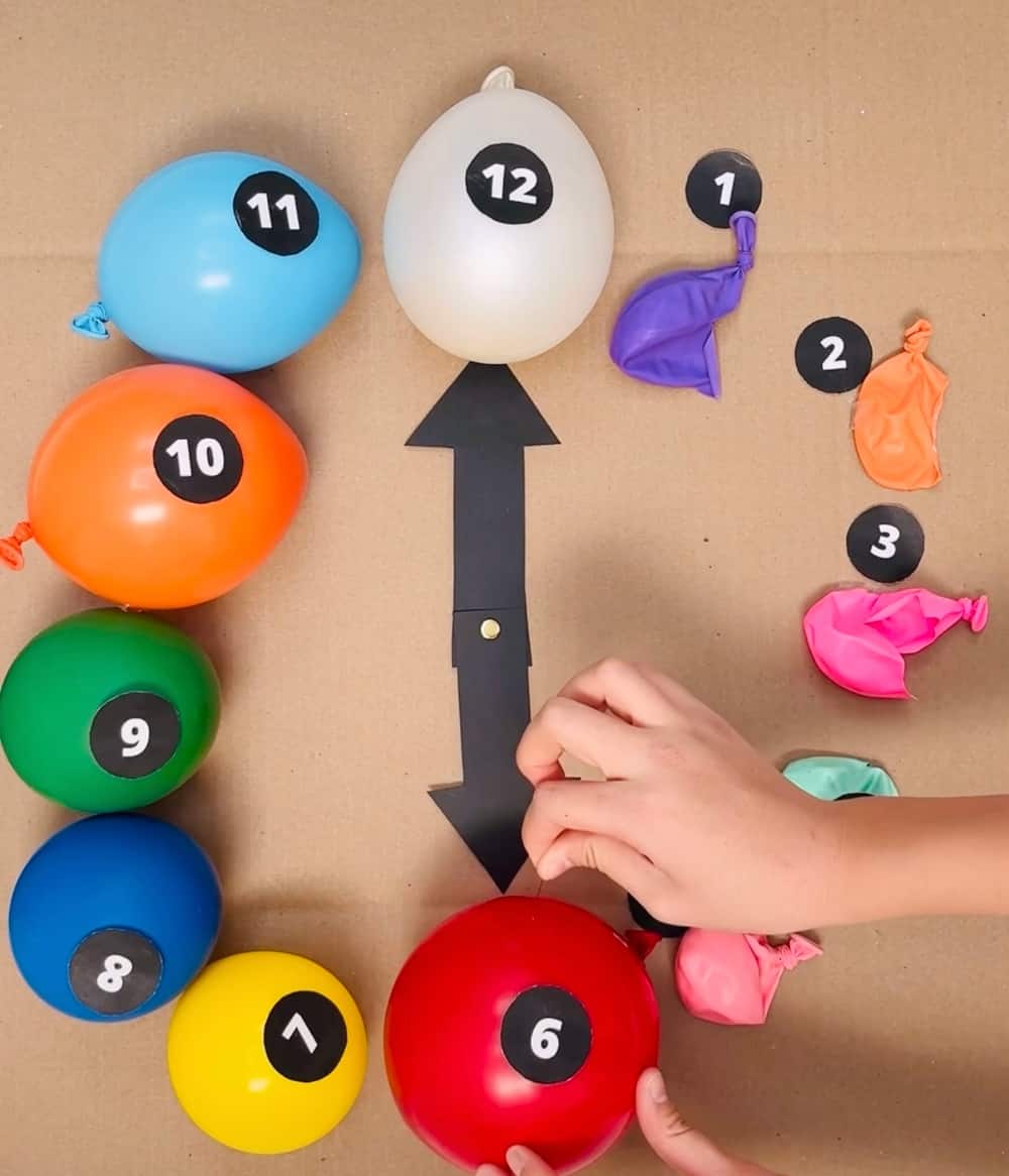 New Year Balloon Clock - Best New Year's Eve Countdown Idea for Kids