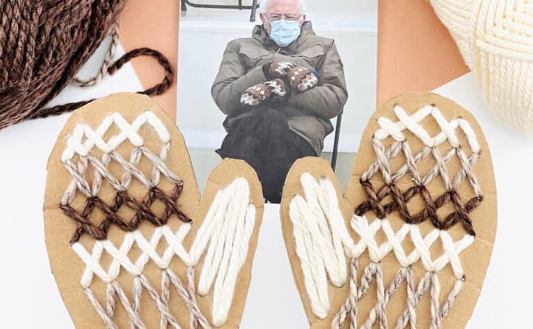 Bernie Sanders Mitten Craft - how to make Bernie's mittens into a fun ...
