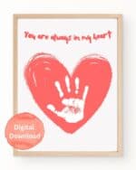Love Handprint Art - Cute Preschool Valentine Craft