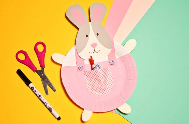 Paper Plate Bunny Easter Craft - Cute Easter Craft for Kids