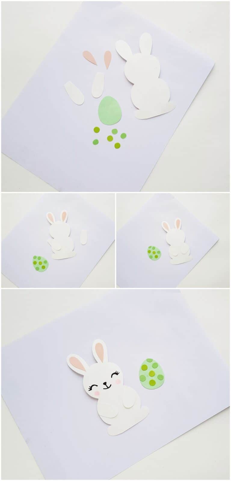 Pop-Up Bunny Easter Card - Cute Easter Craft for Kids With Free Printable