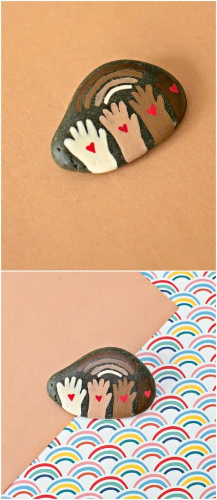 Rainbow Kindness Rocks - Inspirational Painted Rocks