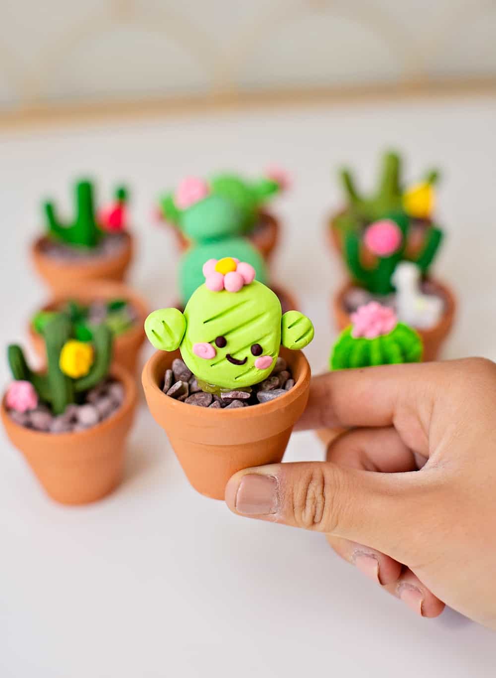 DIY Clay Cactus Craft - Cute Polymer Craft for Kids