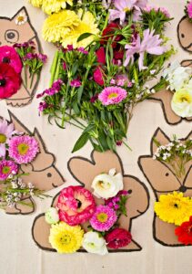 Flower Animal Nature Craft - Fun Outdoor Activity For Kids