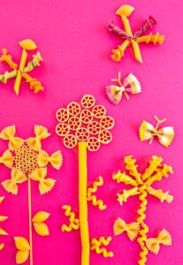 Pasta Flower Craft - Cute Flower Art for Kids