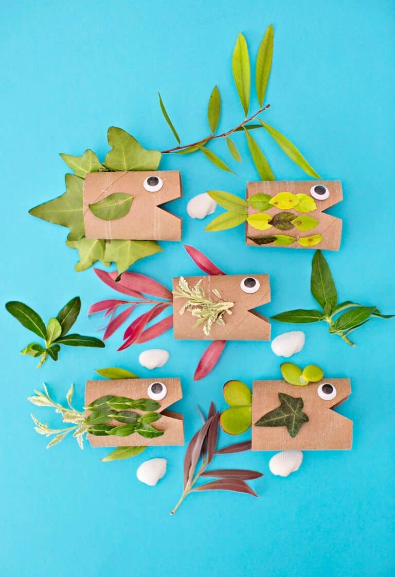 Nature Paper Tube Fish Craft - Cute and Easy Toilet Paper Roll Fish!
