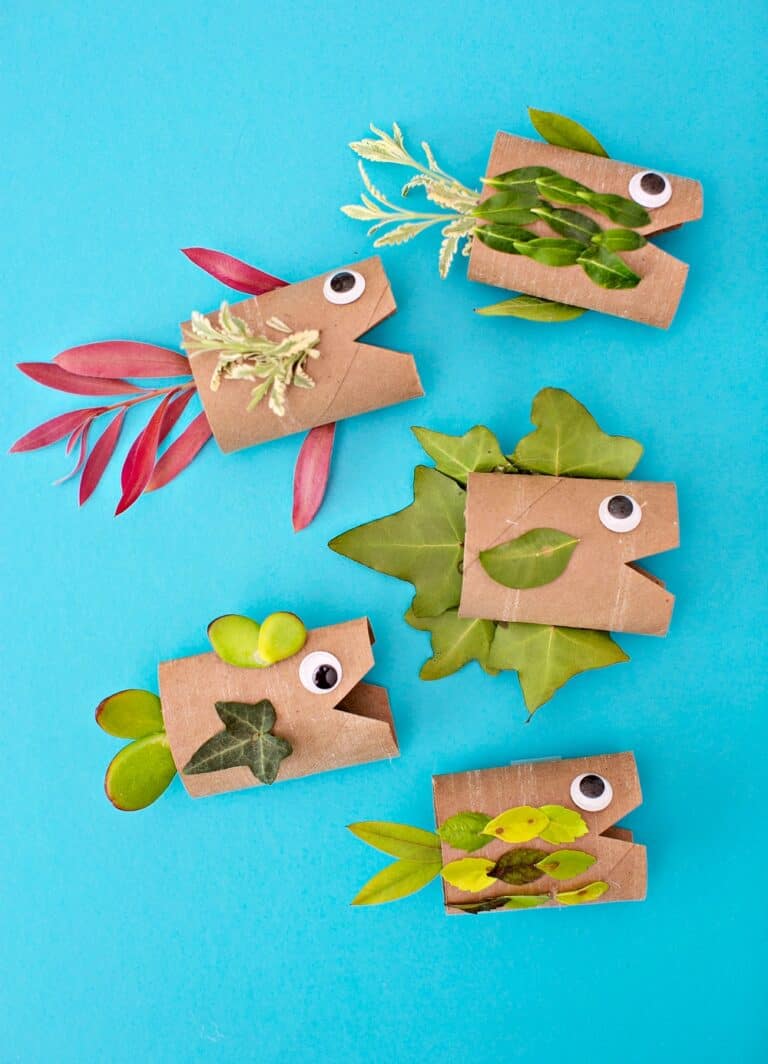 Nature Paper Tube Fish Craft - Cute and Easy Toilet Paper Roll Fish!