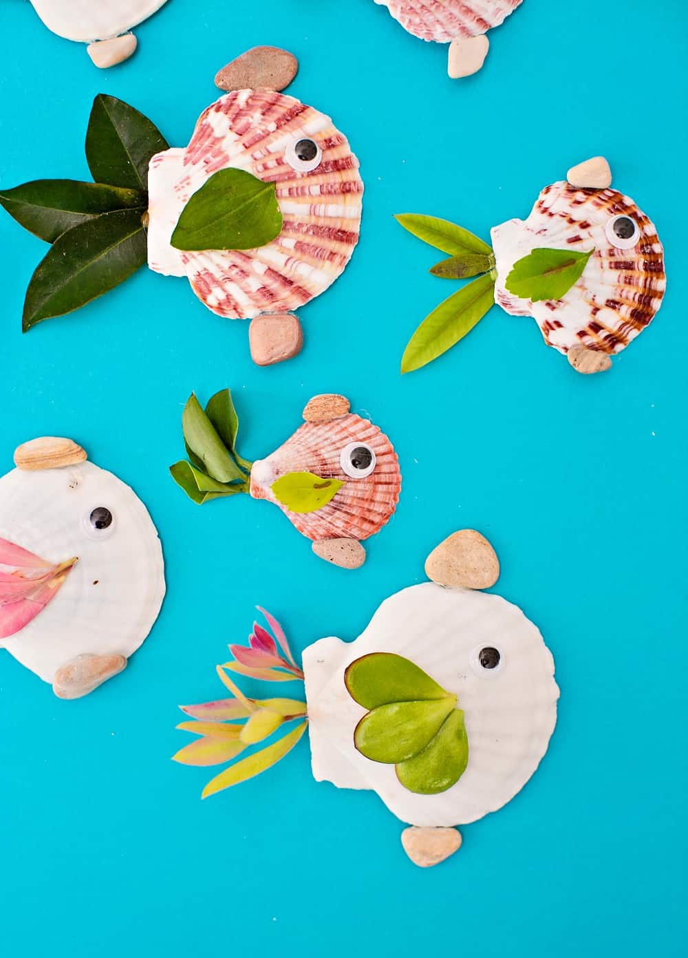 Nature Seashell Fish Craft - Cute Summer Craft For Kids