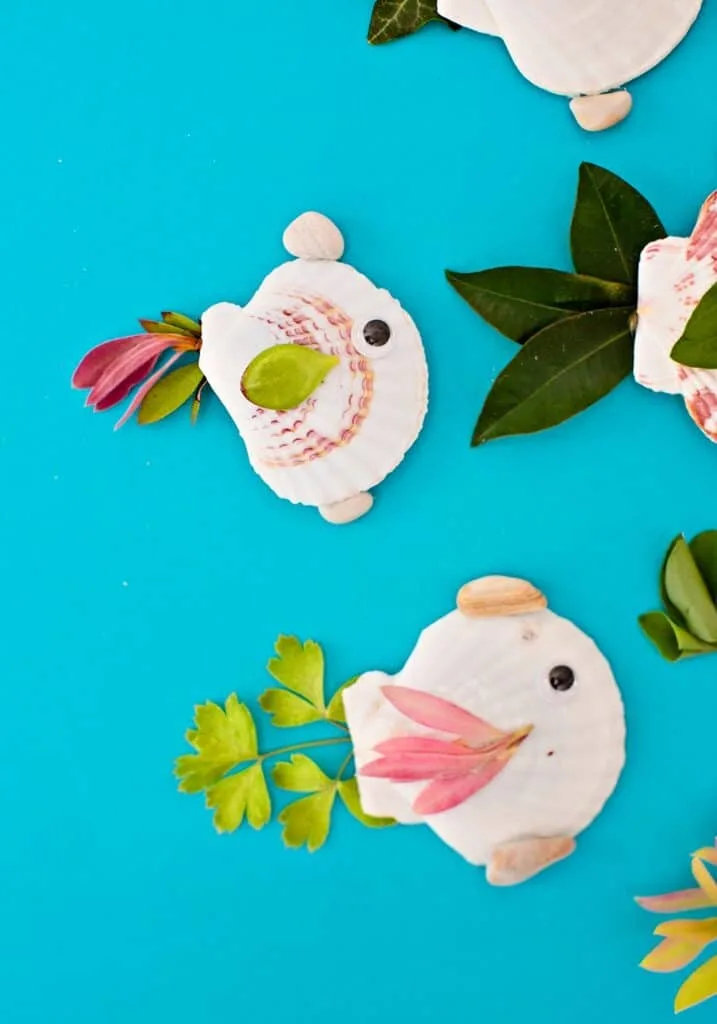 Nature Seashell Fish Craft - Cute Summer Craft For Kids