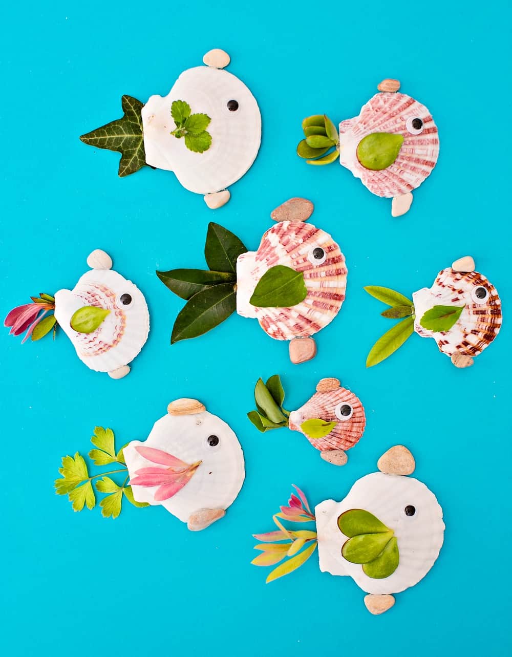Nature Seashell Fish Craft - Cute Summer Craft For Kids