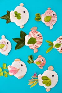 Nature Seashell Fish Craft - Cute Summer Craft For Kids