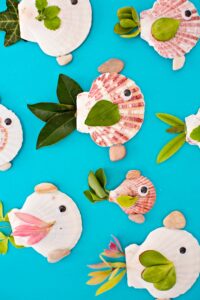 Nature Seashell Fish Craft - Cute Summer Craft For Kids