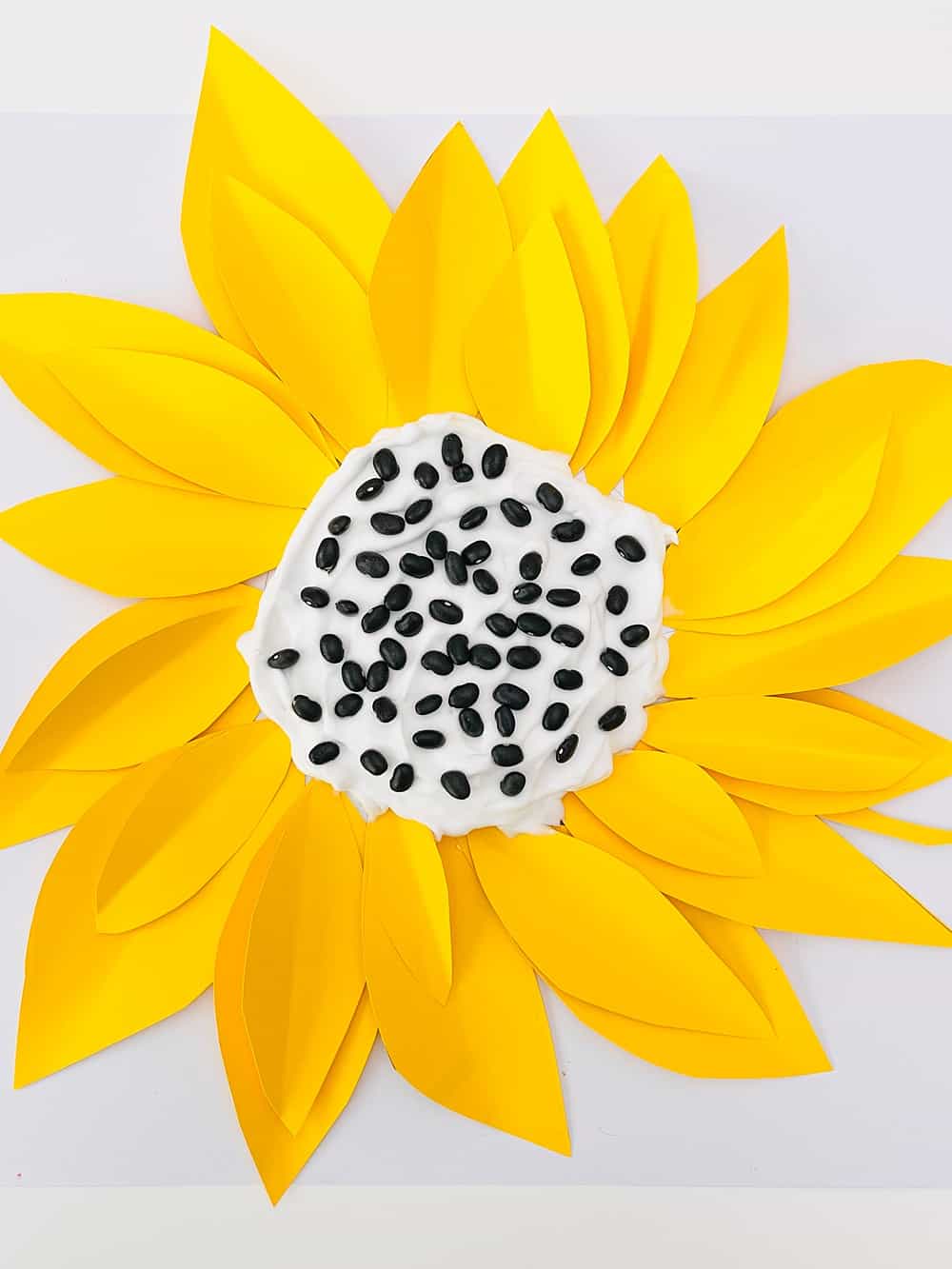 Sunflower Shaving Cream Fine Motor Activity - Preschool Learning