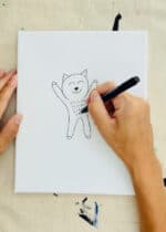 This Squeegee Paint Drawing Reveal is a Super Fun Kids Art Project!