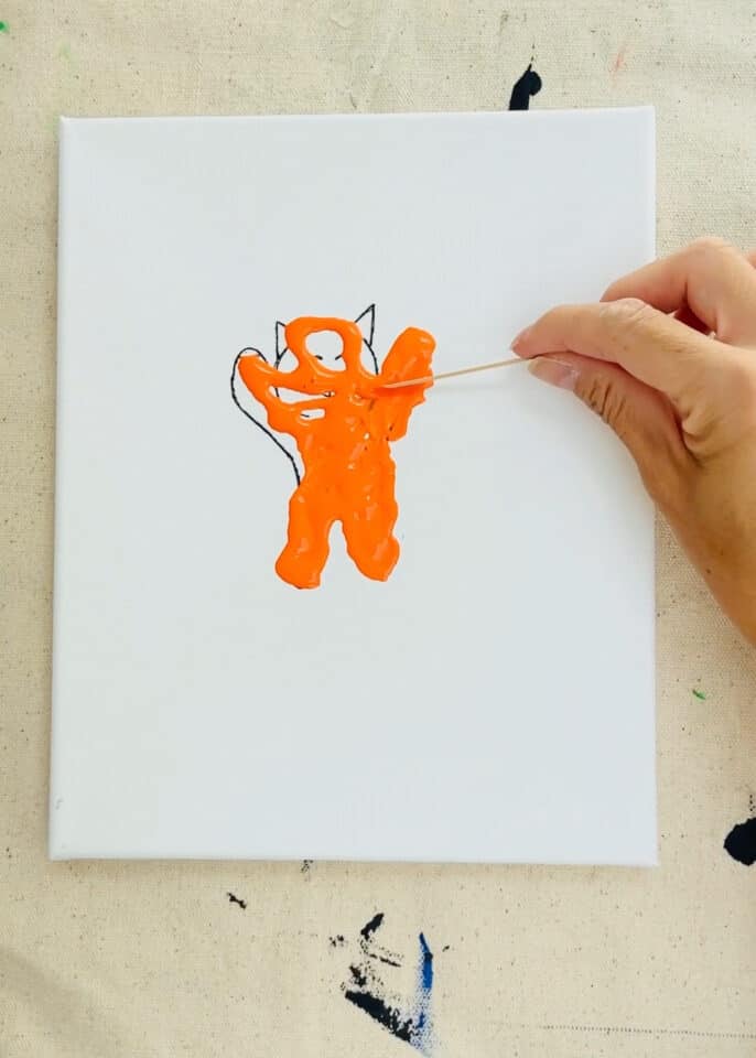 This Squeegee Paint Drawing Reveal is a Super Fun Kids Art Project!